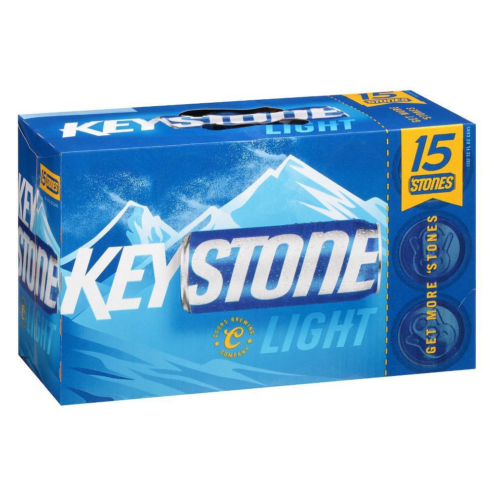 Keystone Light Beer, Lager Beer, 15 Pack Beer, 12 fl oz Cans | Route 55 ...